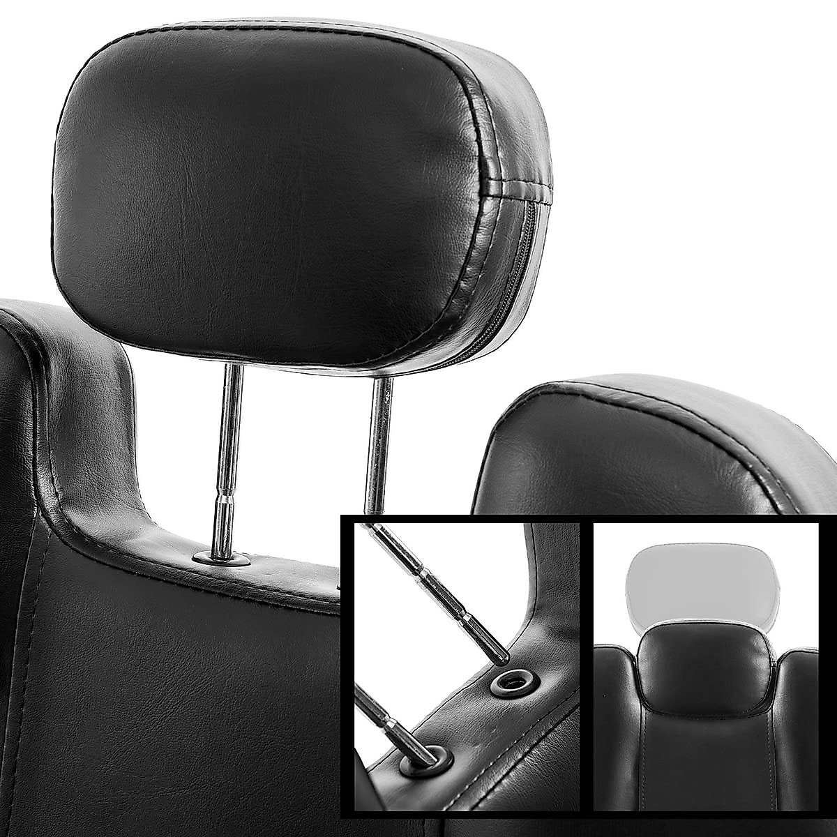 Barbers Chairs, Heavy Duty Hydraulic Reclining Salon Chair Spa Furniture Shampoo Reclining Extra Wider Seat Beauty Hair Salon Equipment