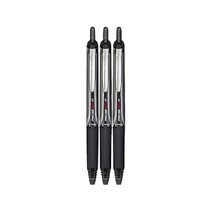 PILOT Precise V5 RT Refillable & Retractable Liquid Ink Rolling Ball Pens, Extra Fine Point (0.5mm) Black Ink, 3-Pack (26052)