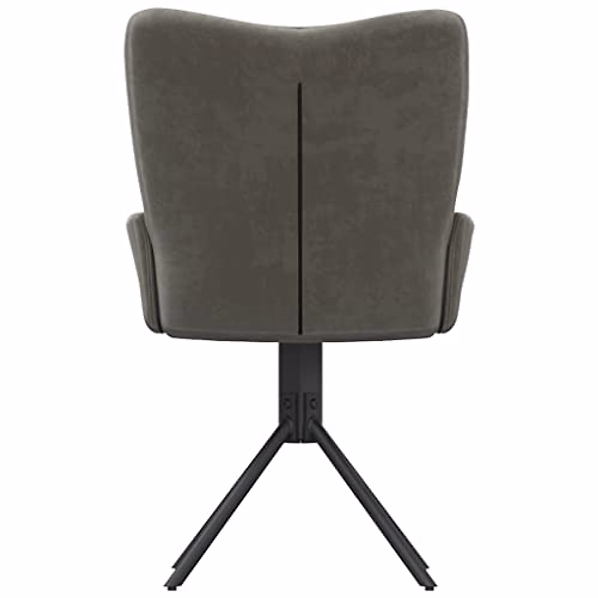 vidaXL Swivel Dining Chairs in Luxurious Dark Gray Velvet– Modern and Stylish, Comfortable Foam-Filled Seat, Perfect for Elegant Dining and Living Spaces