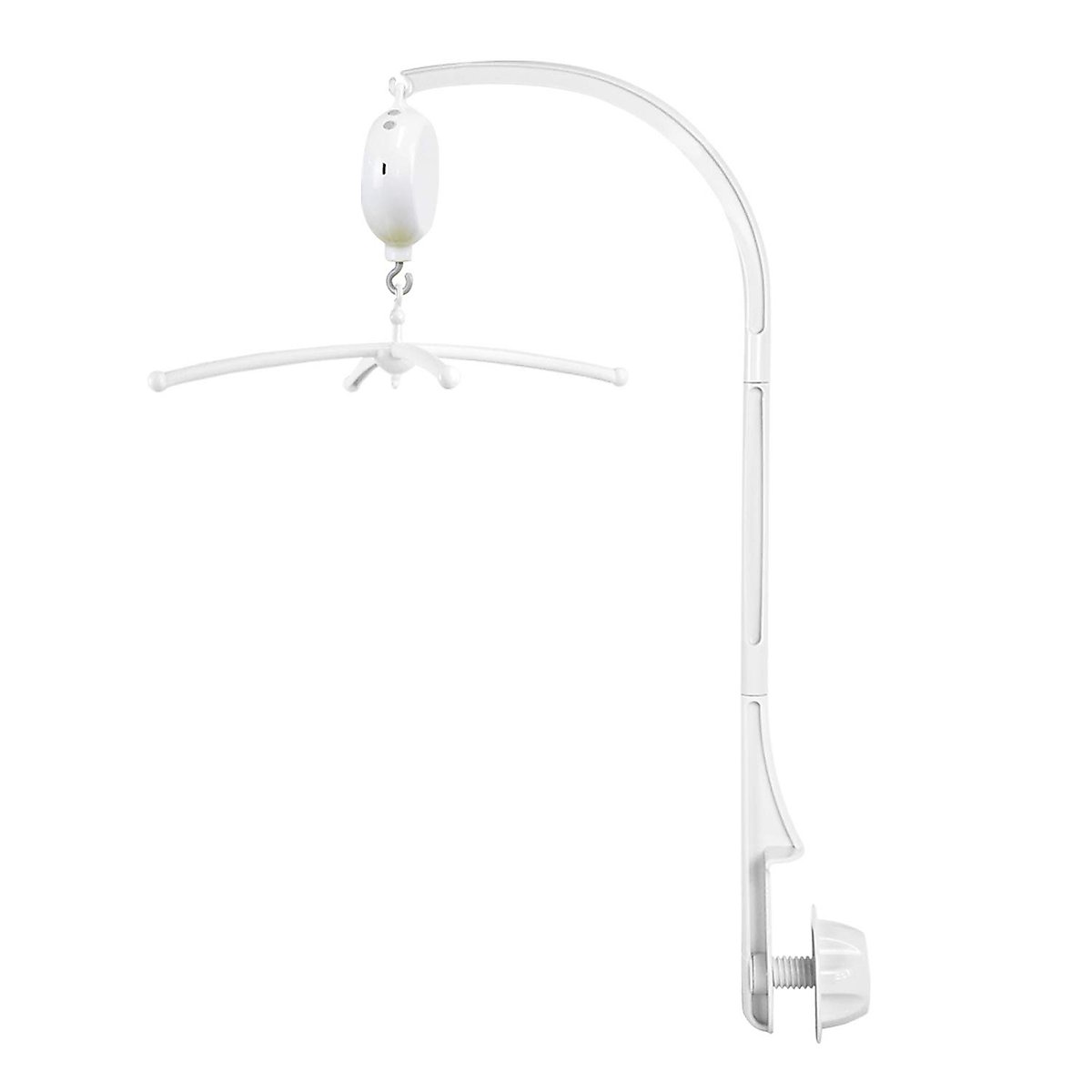 HLEEDUO 26 in Crib Mobile arm,Crib Mobile Motor can Adjustable Volume，Baby Mobile with 3 moeds(Rotating&Music,Rotating only,Music only),Music Box Play 12 lullabies，Mobile arm for Crib