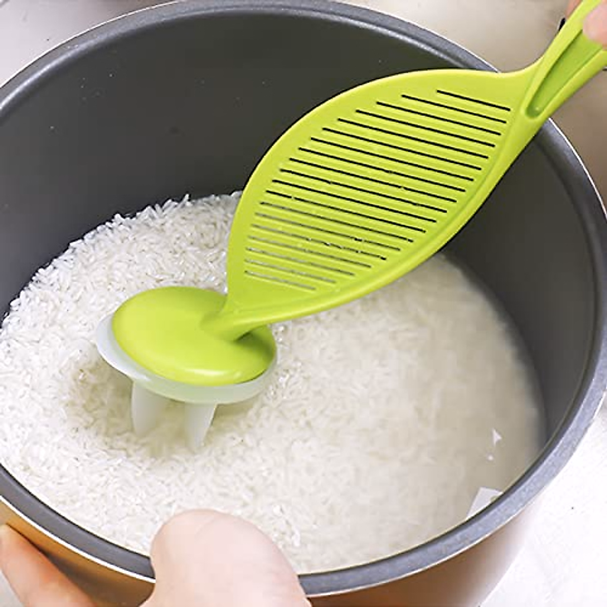 Sihuuu Rice Washing Stick Tool, Multifunctional Rice Washers & drainer, Stirring Rice Washer, Rice Washing Brush Kit(3 Pcs)