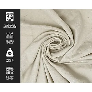 Textila Canvas Drop Cloth for Painting (Size 6x9 Feet - Pack of 2) Painters Drop Cloth for Painting, Furniture, Crutains & Floor Protection - All Purpose Thick Canvas tarp with Double Stitched Edges