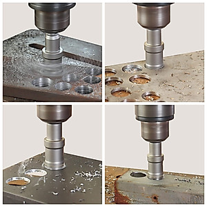 Vearter 10PCS TCT Hole Saw Kit, 5/8''-2'' Carbide Bits Set with Pilot Drill, for Hard Metal, Stainless Steel, Iron, Aluminium, Alloys, Plastics