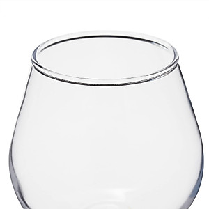 Juvale Set of 4 Brandy Snifter Glasses for Whiskey, Short Stem Wine Glass Set for Bourbon, Cognac, Brandy (13oz)