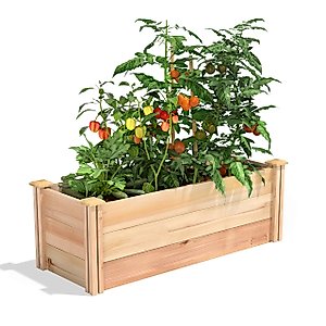 Greenes Fence Miracle-GRO Cedar Raised Garden Bed, 16" x 48" x 16.5" - Made in USA with North American Cedar