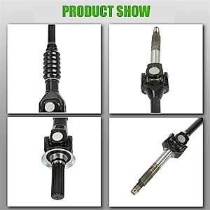 Complete Rear Axle Shaft & Wheel Bearing Compatible with 2001-2008 Kawasaki Mule 3010 4x4 39158-1119