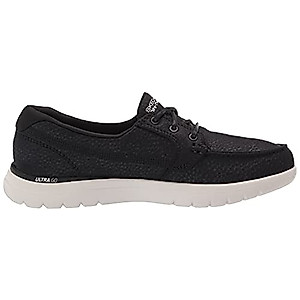 Skechers Womens Boat Shoe, Black ,7 medium US