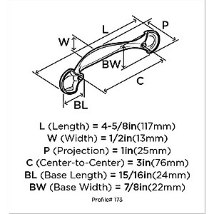 Amerock | Cabinet Pull | Oil Rubbed Bronze | 3 inch (76 mm) Center to Center | Everyday Heritage | 10 Pack | Drawer Pull | Drawer Handle | Cabinet Hardware