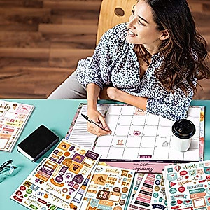 Aesthetic Monthly Planner Stickers - 1100+ Beautiful Design Accessories Enhance and Simplify Your Planner, Journal and Calendar