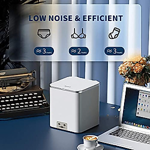 Auertech Portable Ultrasonic Washing Machine, Mini Underwear Washer Compact Laundry Machine with USB Cord, Semi-automatic Washing Machine for RVs, Apartments and Dorms