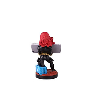 Exquisite Gaming: Marvel: Black Widow - Original Mobile Phone & Gaming Controller Holder, Device Stand, Cable Guys, Licensed Figure
