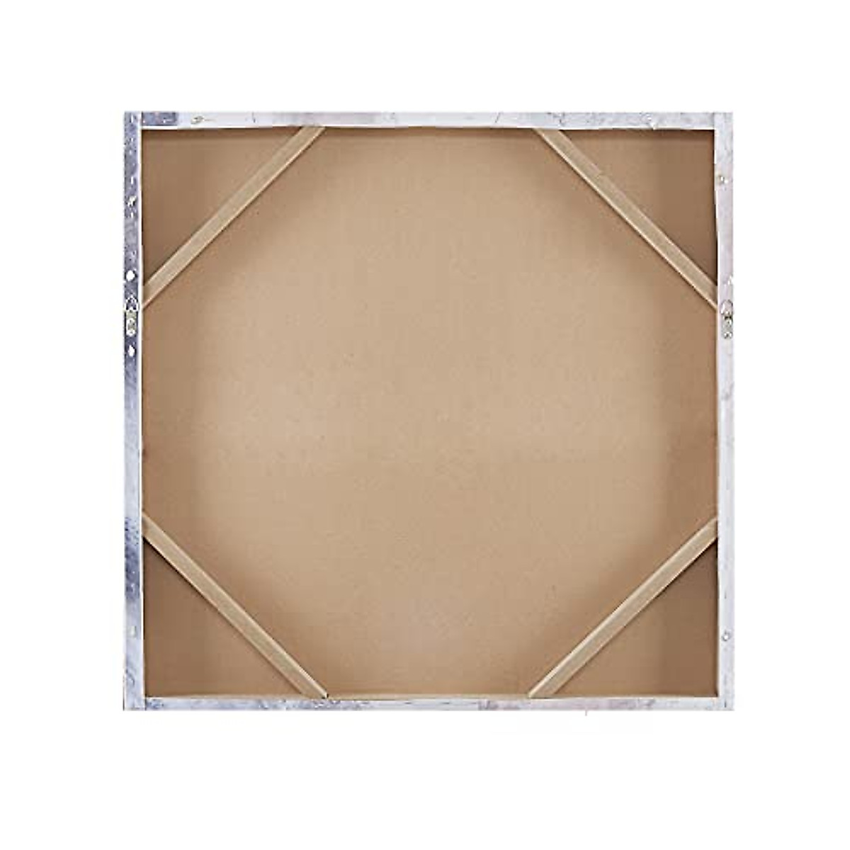 Madison Park Wall Art Living Room Décor - Blissful Abstract Wall Art, Modern Home Décor Painting Gel Coat Canvas with Silver Foil Embellishment, 27"W x 27"H x 1.5"D, Blush