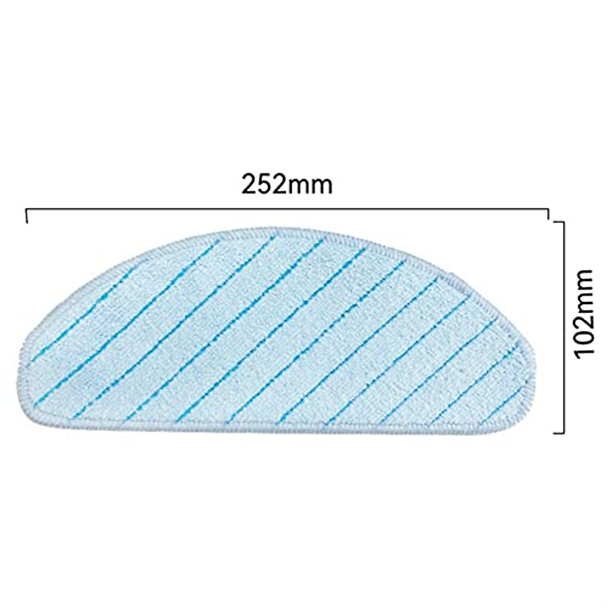 Onnekas Sweeping Robot Washable Mop Pads Compatible with ECOVACS DEEBOT OZMO T9 T9 Max T9 AIVI T8 N8 N9 Vacuum Cleaner Microfiber Mopping Cloth Rags Sweeper Accessories (Color : As Shown)