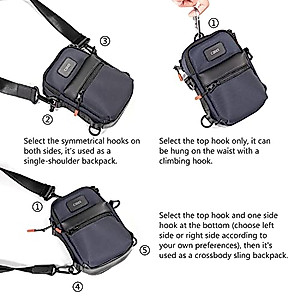 Linsoul DDHIFI C2023 HiFi Carrying Case for Audiophiles, All-in-one Multifunctional Backpack for DAP, DAC, Bluetooth Amp and IEMs