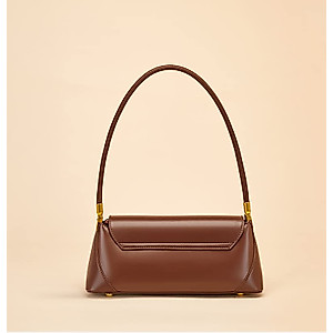 Women Design Handbags Genuine Leather Top Handle Purses Handbags Shoulder Bag For Women Small (Black)