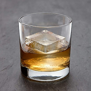 FROST Silicone Extra Large Cube Ice Tray w/Protective Lid | Charcoal | Easy to Remove Ice Cubes | Food Grade Premium Silicone | Dishwasher Safe, BPA Free