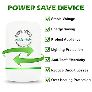 Pro Power Saver,Energy Saver Household Power Saver Electricity Saving Box and High Efficiency Household Office Market Device Electric Smart US Plug 90V-250V 30KW（4 Pack ）