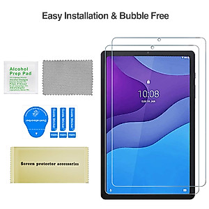 ProCase [2 Pack] Screen Protector for Lenovo Tab M10 HD 2nd Gen (TB-X306X) / Smart Tab M10 HD 2nd Gen (TB-X306F) 10.1 Inch 2020 Release, Tempered Glass Screen Film Guard Screen Protector –Clear