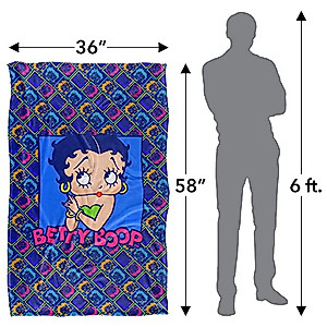 Trevco Betty Boop Pop Betty Silky Touch Super Soft Throw Blanket 36" x 58"