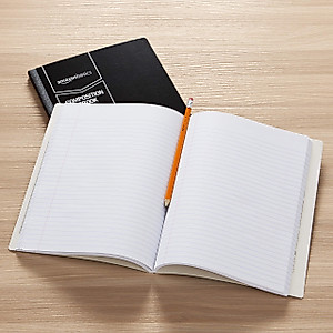 Amazon Basics College Ruled Composition Notebook, 100 Sheet, Assorted Marble Colors, 4-Pack