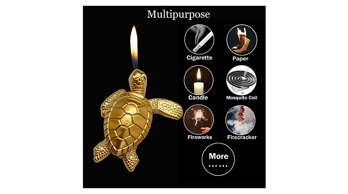 Creative Turtle Design Torch Lighter for Indoor & Outdoor Use
