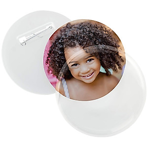 3" DIY Snap Together Pin Back Buttons - 12 Pack