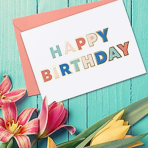 Set of 24 Gold Foil Bulk Birthday Cards Assortment – Bulk Happy Birthday Card with Envelopes Box Set – Assorted Blank Birthday Cards for Women, Men, and Kids in a Boxed Card Pack