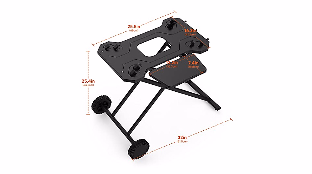 Stanbroil Portable Grill Cart for Weber Q Series
