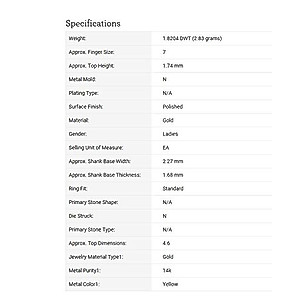 Eliana and Eli 14K Yellow Gold Milgrain Stackable Cross Ring- Inspirational Christian Faith, Love, Hope Jewelry- Wedding Engagement Promise Band - Ring Size 4-9 (9)