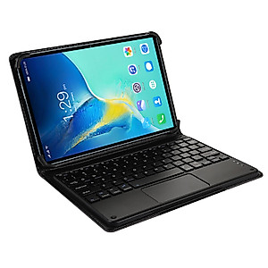 Yoidesu 10.1 Inch Tablet with Bluetooth Keyboard and Case, 5G WiFi Dual SIM Phone Call Tablet, 8GB RAM 256GB ROM, FHD Touch Screen, Octa Core CPU Gaming Tablet (US Plug)