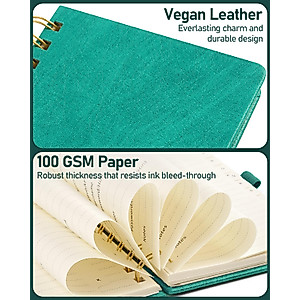 WEMATE Password Book with Alphabetical Tabs, Spiral Password Keeper Book for Seniors, Internet Password Notebook Password Journal Logbook Log in Detail, Small – 4.7''x 6'' (Teal)