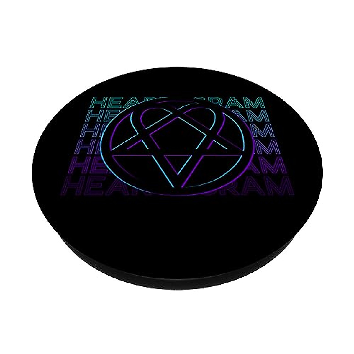 Heartagram Heart Pentagram Retro PopSockets Standard PopGrip