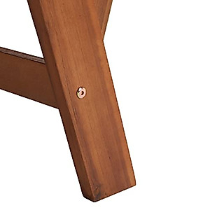 Safavieh PAT7300E Collection Emely Acacia Wood Expandable Loveseat Outdoor Daybed, Natural/Light Grey