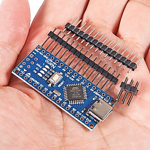 ACEIRMC 3pcs Type-C USB CH340 5V 16MHz for Nano 3.0 ATmega328P Controller Board Compatible for Arduino Nano CH340 USB Driver Nano V3.0 ATmega328 (Type-C)