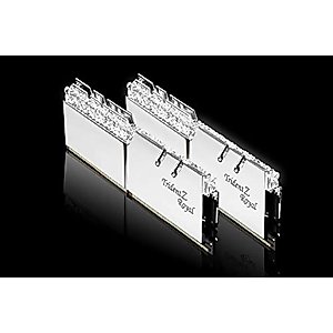 G.SKILL Trident Z Royal Series (Intel XMP) DDR4 RAM 32GB (2x16GB) 3200MT/s CL16-18-18-38 1.35V Desktop Computer Memory UDIMM - Silver (F4-3200C16D-32GTRS)