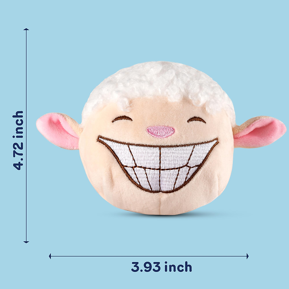 ZENAPOKI Dog Toys for Aggressive Chewers (3in1) - Squeaky Dog Toys Interactive - Dog Toys for Medium Dogs, Large & Small Breeds - Puppy Teething Chew Dog Toy - Juguetes Perros - Sheep