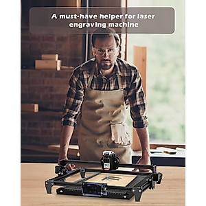 FAHKNS Honeycomb Working Table, 13.8"x13.8"x0.87" Honeycomb Laser Bed for Most Laser Engravers, for Fast Heat Dissipation and Table-Protecting with Aluminum Plate