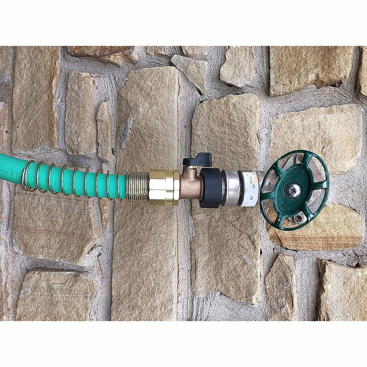 The World’s Best Water Shut Off Valve – Garden Hose Ball Valve Connector – Adjustable Shut Off, High Flow, Leak-Proof – Heavy Duty Solid Brass Watering Extender