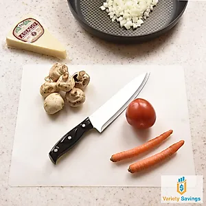 Kitchen Cutting Board | Flexible Chopping Mats | Food Safety | Hanging Hole for Easy Drying | 12x15” Size | Set of 4