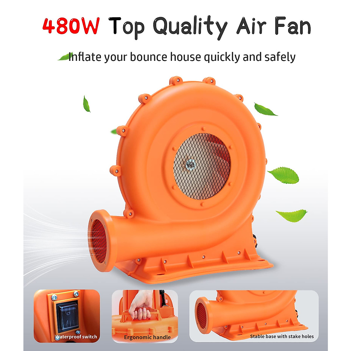 Baralir Inflatable Bounce House with Water Slide and Large Splash Pool, Bouncy Water Park with Surprise Dump Bucket, Water Sprayers, Water Cannon, 2 Pools and Ball Shooting Frame