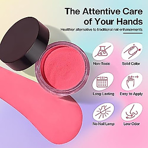 Morovan Acrylic Powder Set: 56 Colors Acrylic Nail Powder with Pure & Glitter Nail Acrylic Powder for Acrylic Nails Extension Nail Carving No Nail Lamp Needed for Women Girls