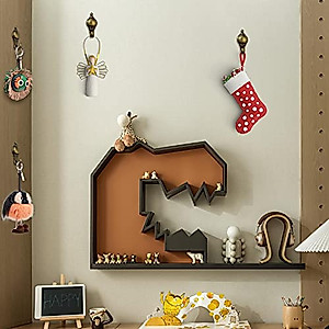 Svaitend 20 Pcs Zinc Alloy Pushpin Hook Hanger Reusable Hanging Hooks (Bronze)