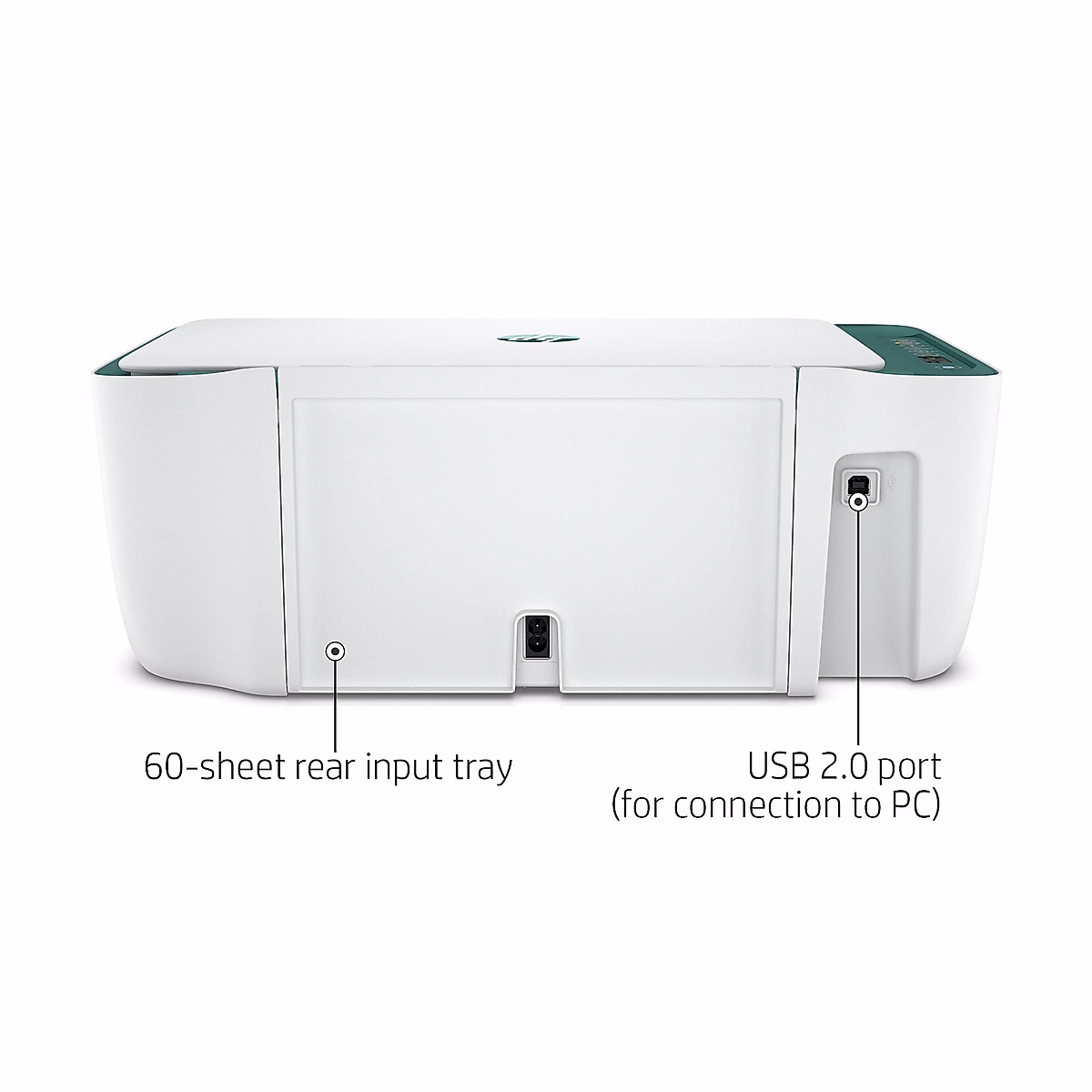 HP DeskJet 27 42e Series Wireless Inkjet Color All-in-One Printer - Print Copy Scan - Mobile Printing - USB Connectivity - Up to 7 ISO PPM - Up to 4800 x 1200 DPI - Sequoia + HDMI Cable