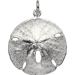 Bonyak Jewelry Sand Dollar Dangle Pendant in Sterling Silver