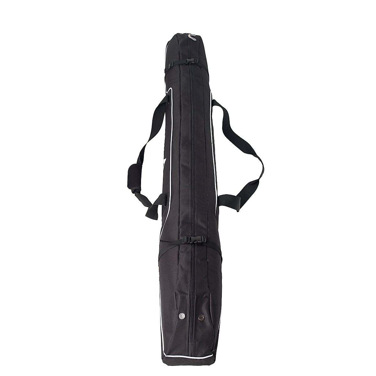 Athletico Diamond Trail Padded Ski Bag - Single Ski Travel Bag to Transport Skis (Black, 170cm)