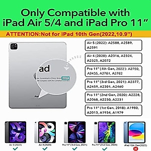 SUPLIK Kids Case for iPad Air 5th/4th Generation (10.9 inch,2022/2020), iPad Pro 11 Case with Screen Protector, iPad Air 5 Protective Case with Handle Stand for Apple iPad Air Gen 4/5, Pink