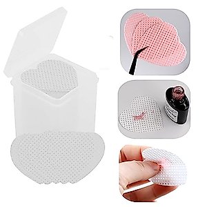 3Boxes/ 600Pcs Lint Free Nail Wipes Heart Shape Nail Art Gel Polish Remover Cotton Pad Nail Wipe Eyelash Extension Glue Wipes Removal Tool for Nail Salon and Eyelash Extension Supplies, White