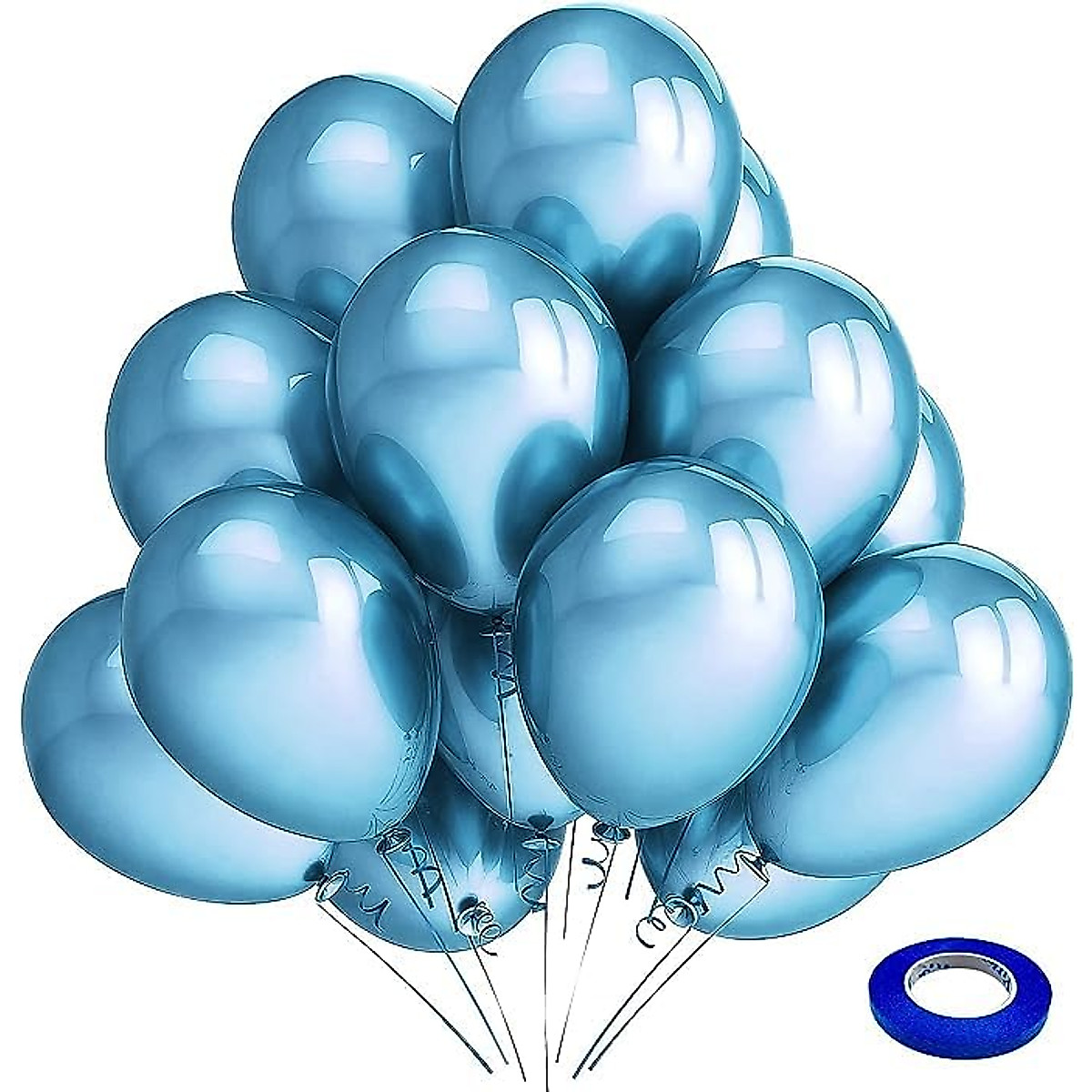 PARTy FLAGs Balloons Latex Party Round Helium Balloons for Wedding, Anniversary And Birthday Party Pack of 100 (Pastel_12 Inch)