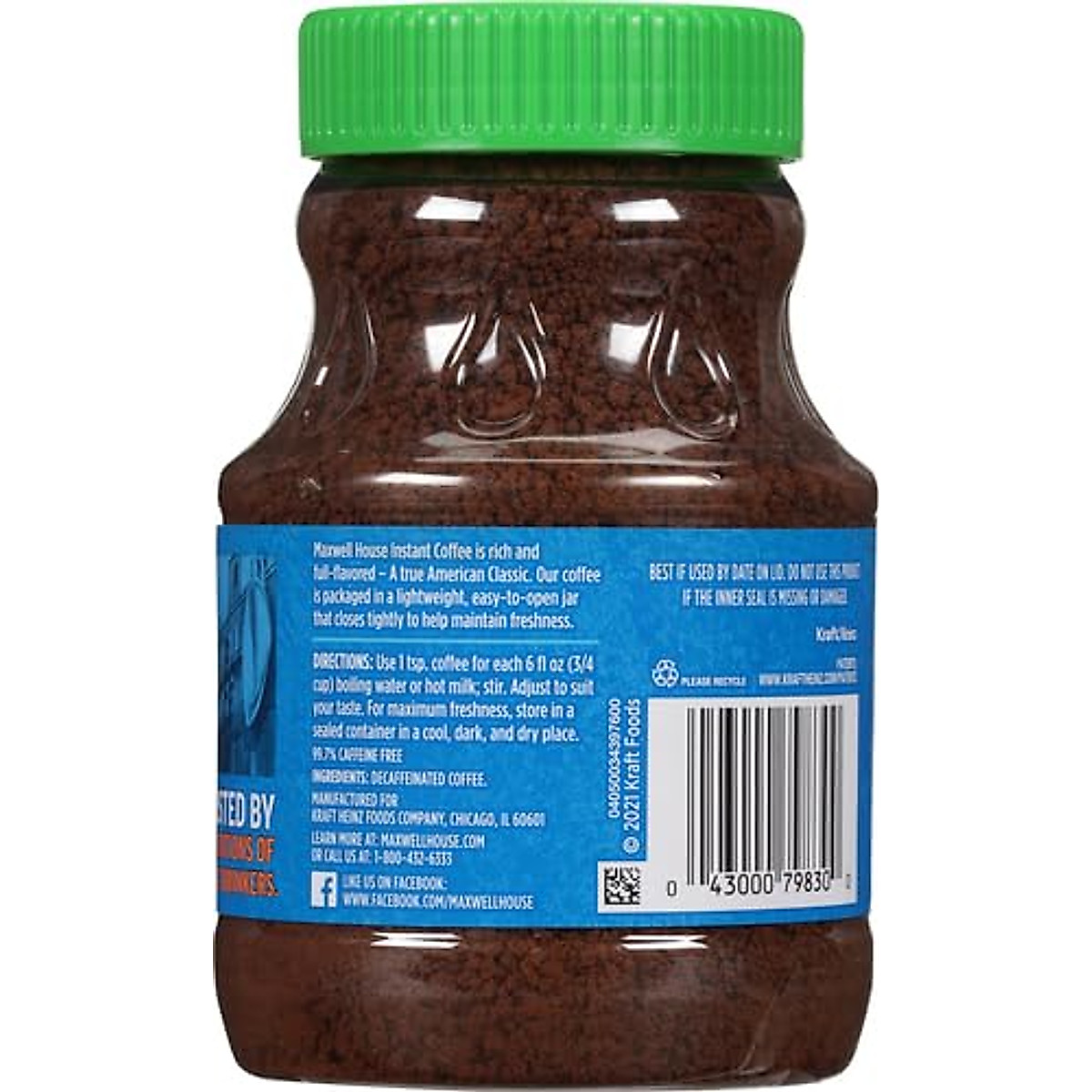 Maxwell House The Original Roast Decaf Instant Coffee (8 oz Jar)