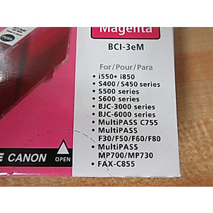 Canon BCI-3e Color Ink Tank for the BC-31e InkJet Cartridge - 3 Pack Cyan/Magenta/Yellow-4480A263